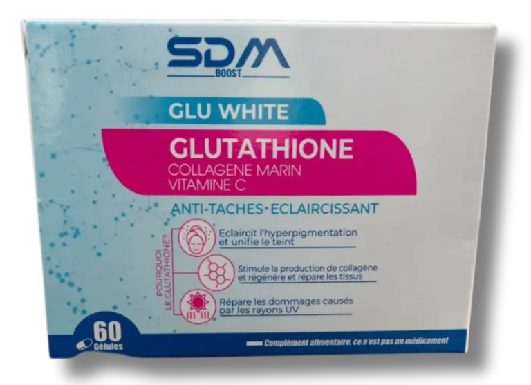 SDM Boost Glu White Glutathione 60 Gelules | Prix Maroc | Paramania.ma ...
